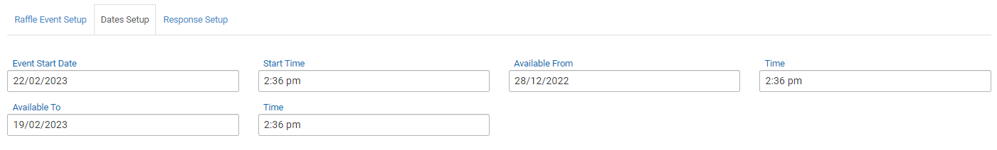 Creating a raffle campaign – Vega