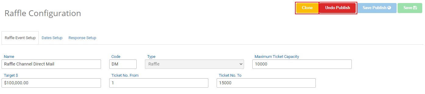 Creating a raffle campaign – Vega
